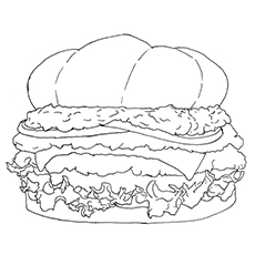ᐅ 10 burgers imprimables à colorier pour votre tout-petit